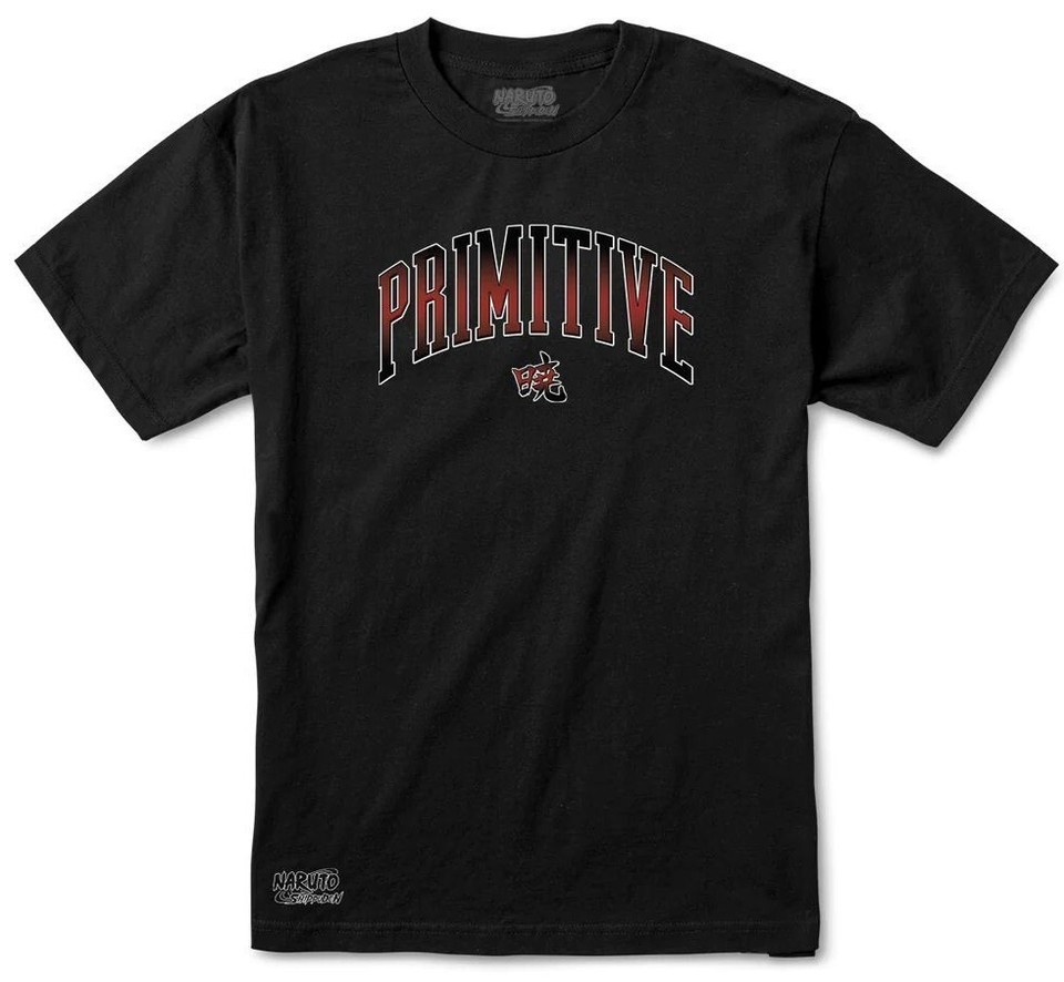 Primitive X Naruto Shippuden Akatsuki Collab Skate T-Shirt Tee Black ...