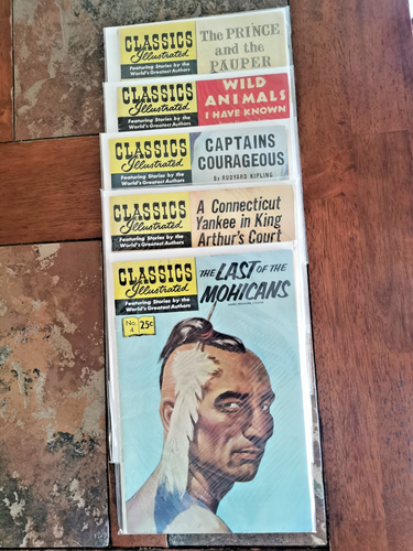 Lot of 5 Vintage Classic Illustrated Comic Books All mid-g or better. | eBay