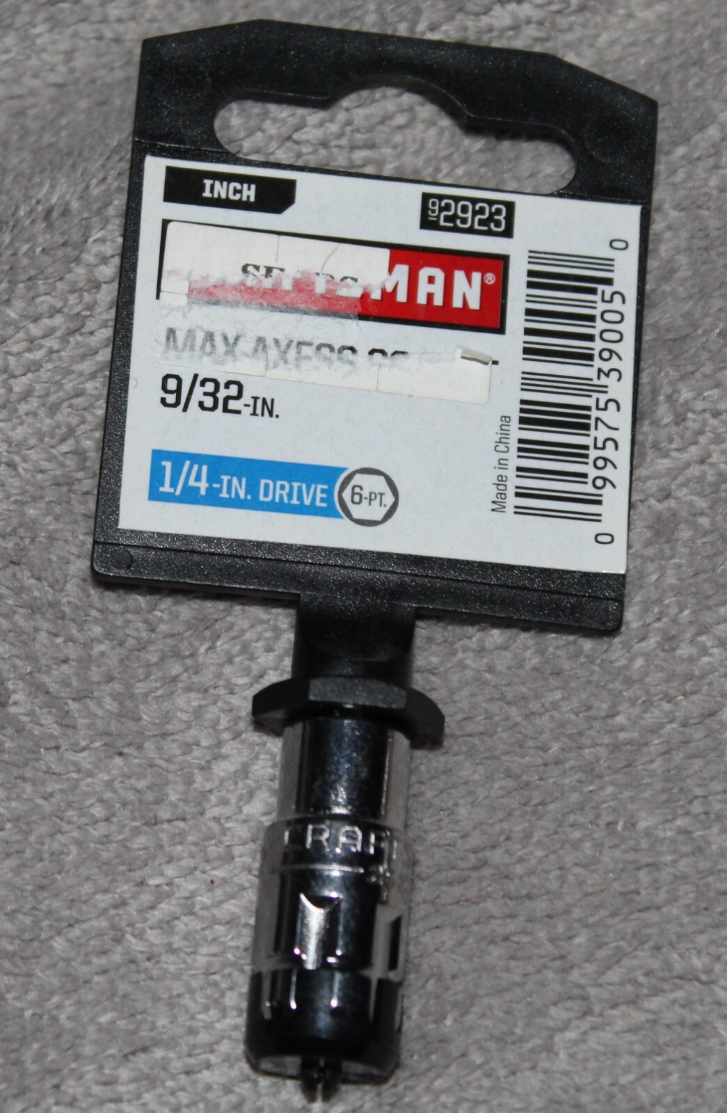 Craftsman Max Axess 5/32" Pass Through Socket SAE 29217 1/4" Drive 6 ...