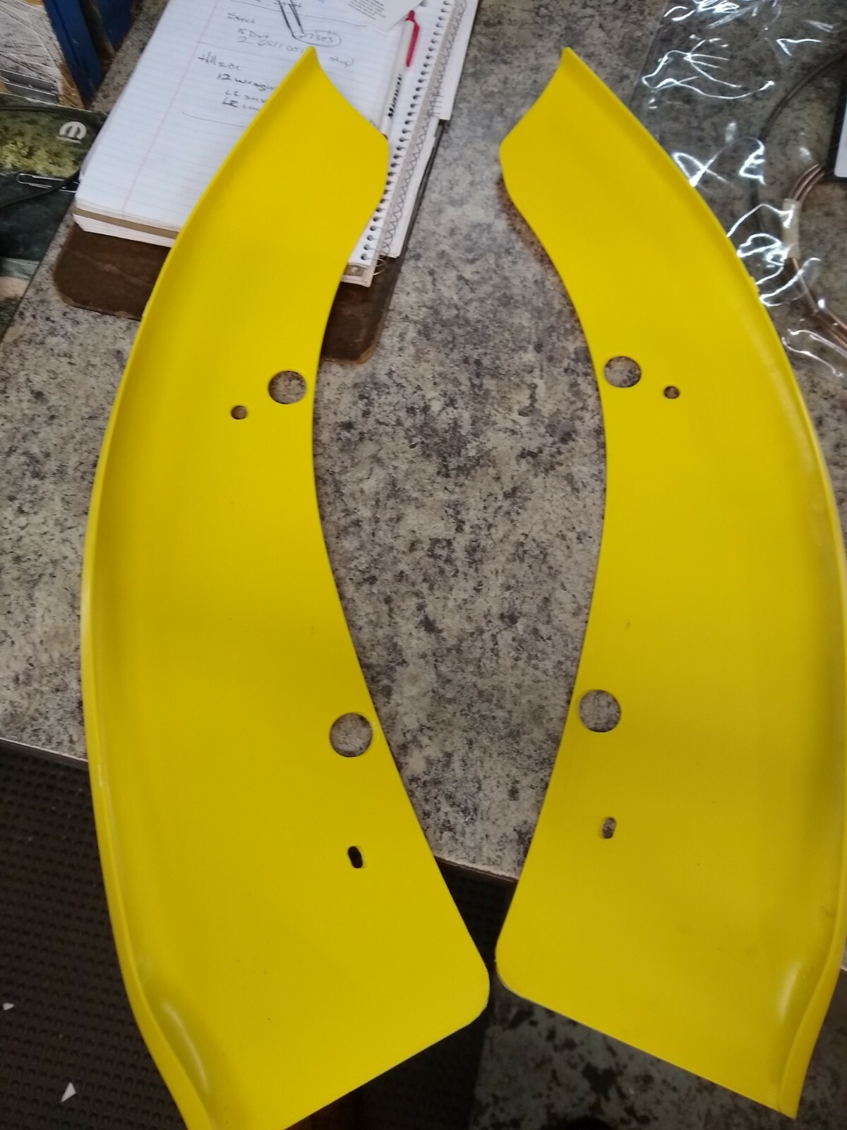 Yellow Chin Splitter Guards Dodge Challenger Mopar | eBay