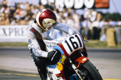 Gerhard Vogt checks his Yamaha 1976 Motorcycle Racing Old Photo | eBay