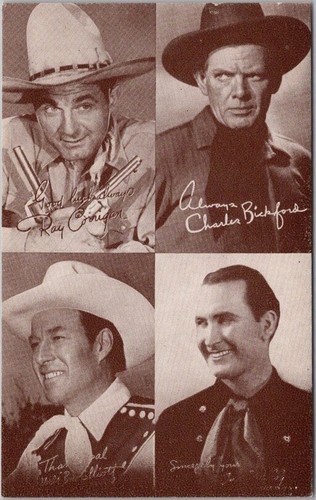 1940s Western Movie Mutoscope Arcade Card CRASH CORRIGAN / Wild Bill ...