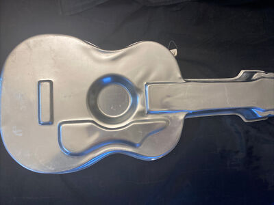 Vintage Wilton Aluminum Guitar Cake Pan 502-925 17” X 9” 1971 | eBay