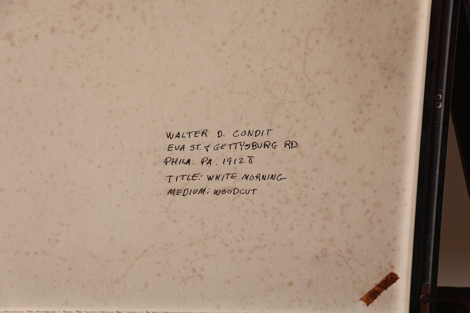 Walter Dodd Condit (1918-1993), "White Morning" (3/30), Woodcut ...