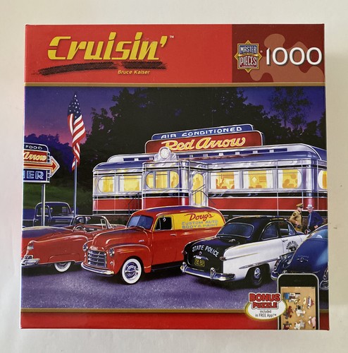 Cruisin' 1000 Pc Jigsaw Puzzle by Master Pieces - Art by Bruce Kaiser ...
