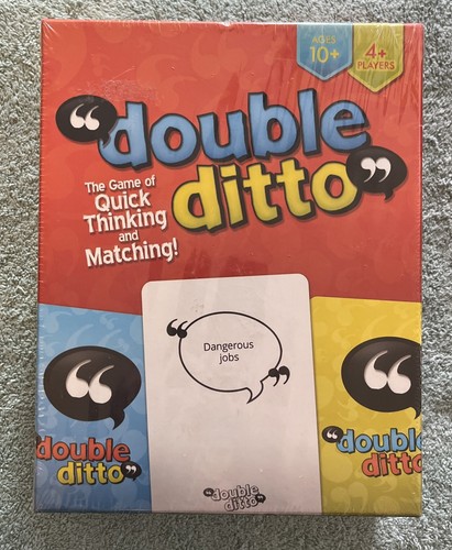 NEW & SEALED DOUBLE DITTO BOARD GAME QUICK THINKING AND MATCHING PARTY ...