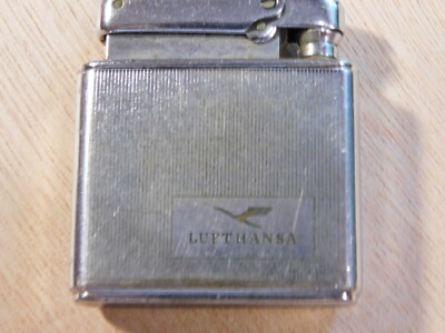 Vintage Helo Lufthansa Airline First Class Cigarette Lighter Republik ...