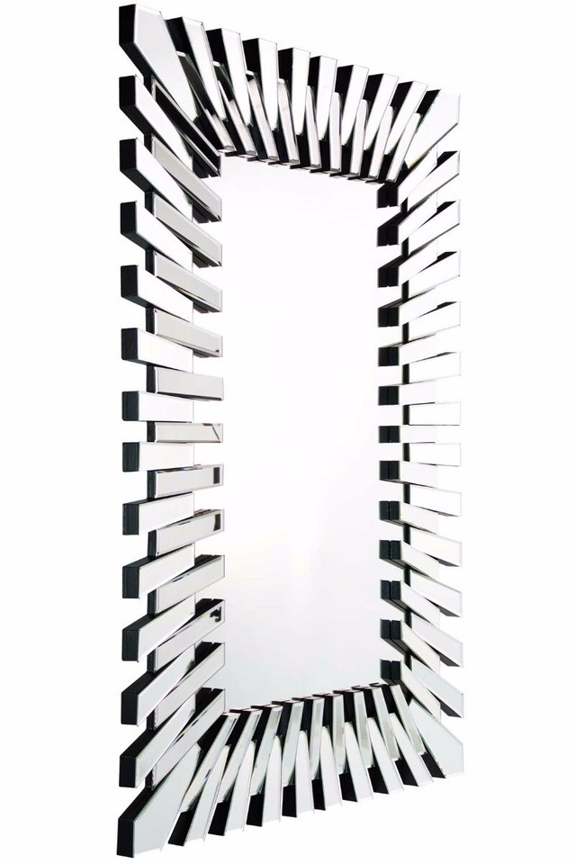 Extra Large Wall Mirror Modern Rectangle All Glass Home Decor Retro ...