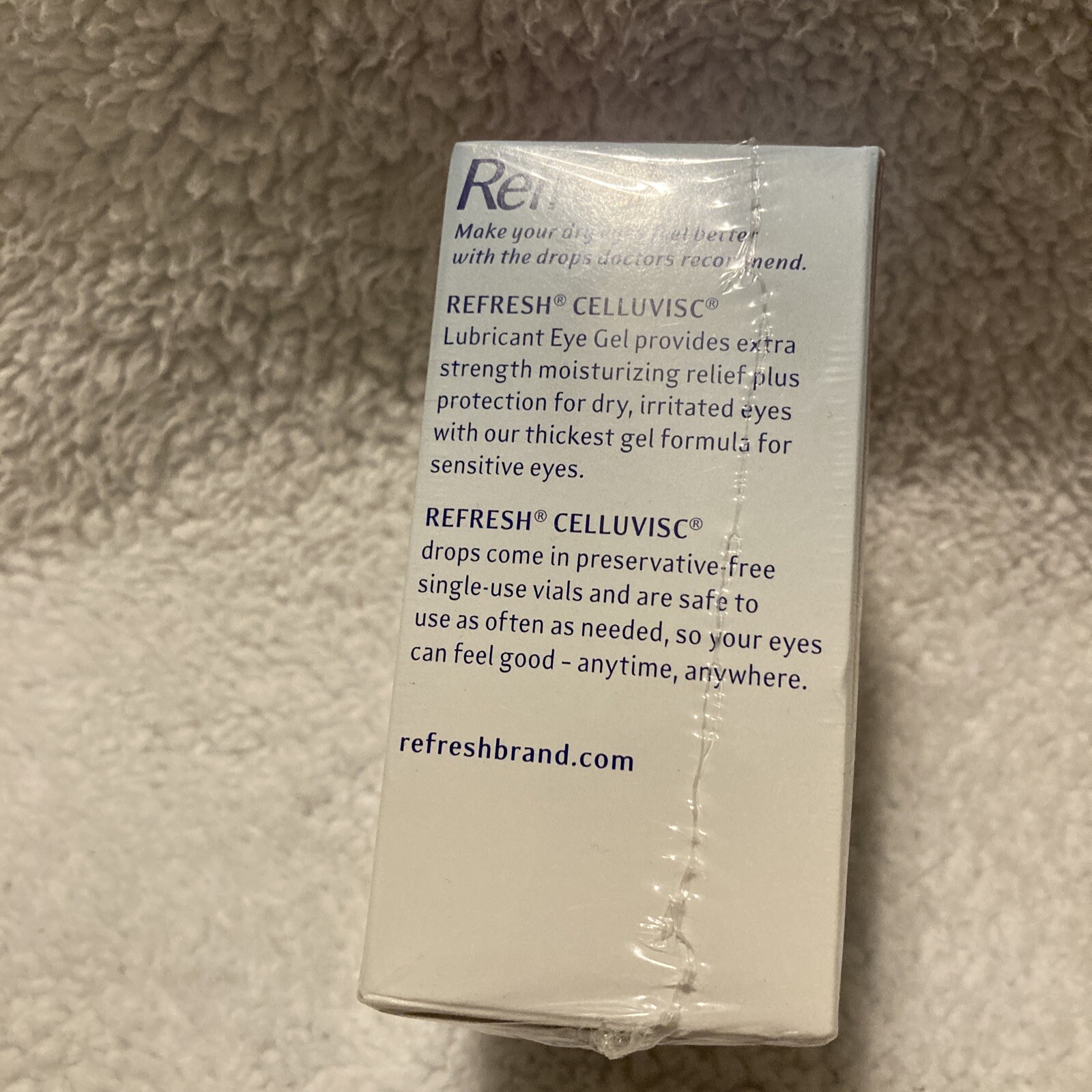 Refresh Celluvisc Lubricant Eye Gel - Pack of 30 Single-Use Containers ...