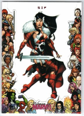 MARVEL 2013 WOMEN OF MARVEL SERIES 2 F7 FRAMED INSERT CARD LADY SIF | eBay