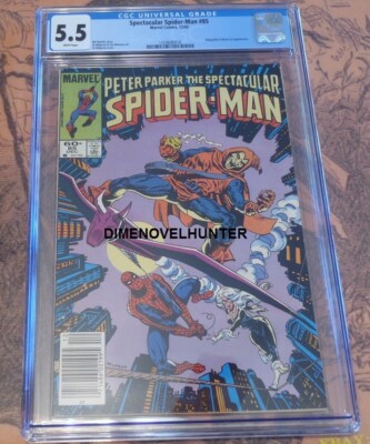SPECTACULAR SPIDER-MAN # 85 CGC 5.5 HOBGOBLIN BLACK CAT APPEARANCE | eBay