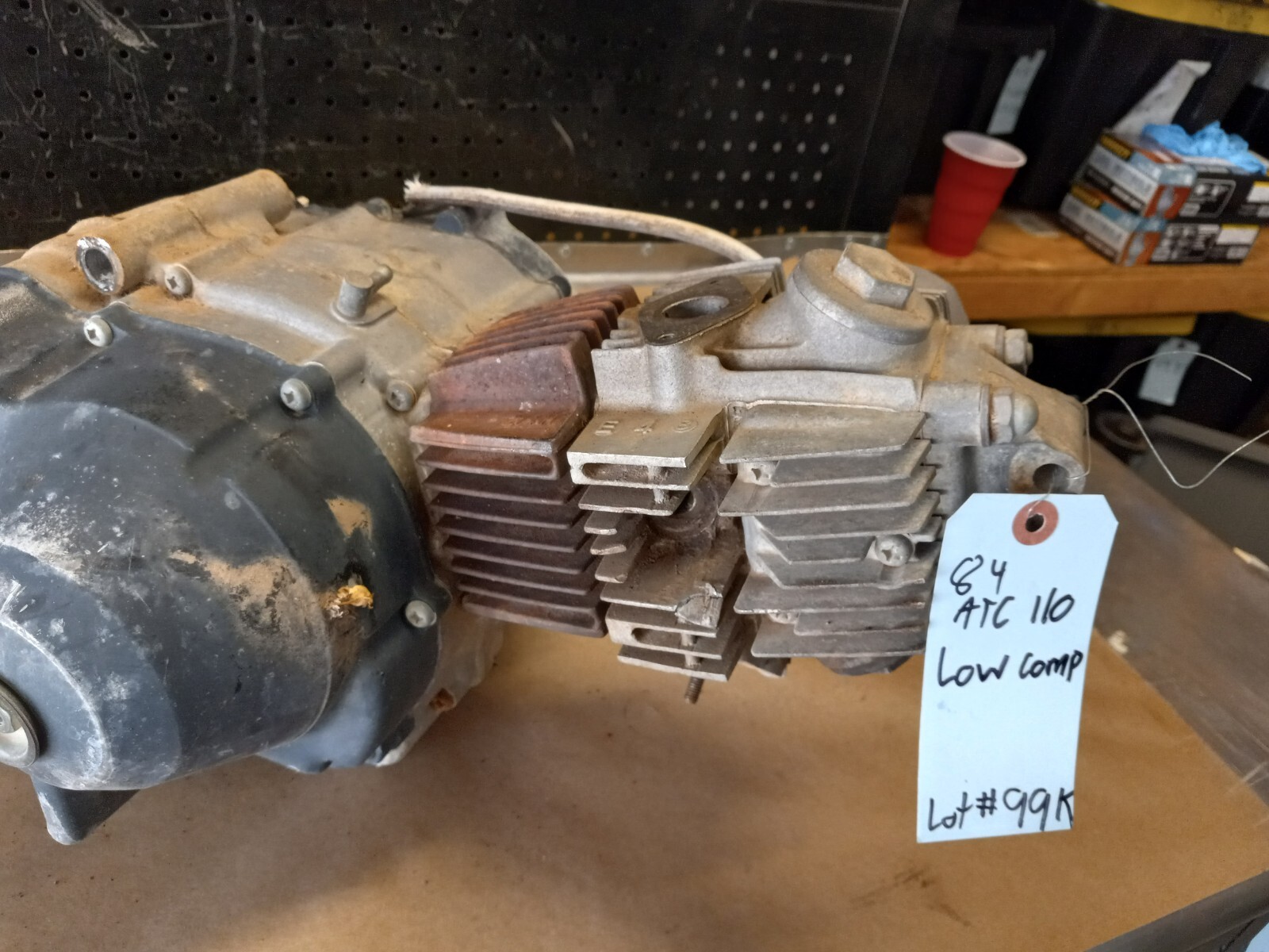 1984 HONDA ATC 110 #99K ENGINE MOTOR CYLINDER HEAD CASE TRANSMISSION ...