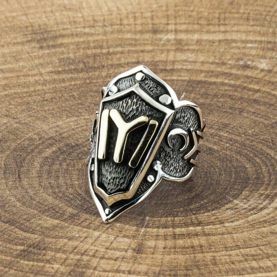 Solid 925 Archer Thumb Ring Ertugrul Kayi Tribe IYI Thumb Ring Size ...