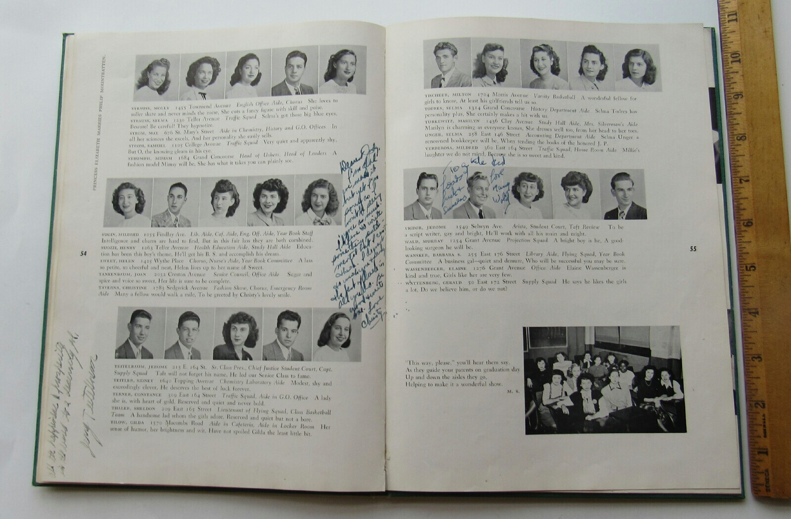 William Howard Taft High School Senior Yearbook c1948 Lot Bronx New ...