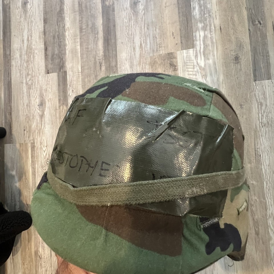 USGI PASGT Helmet US Military Vet IDed Woodland Cover USAF USMC Army | eBay