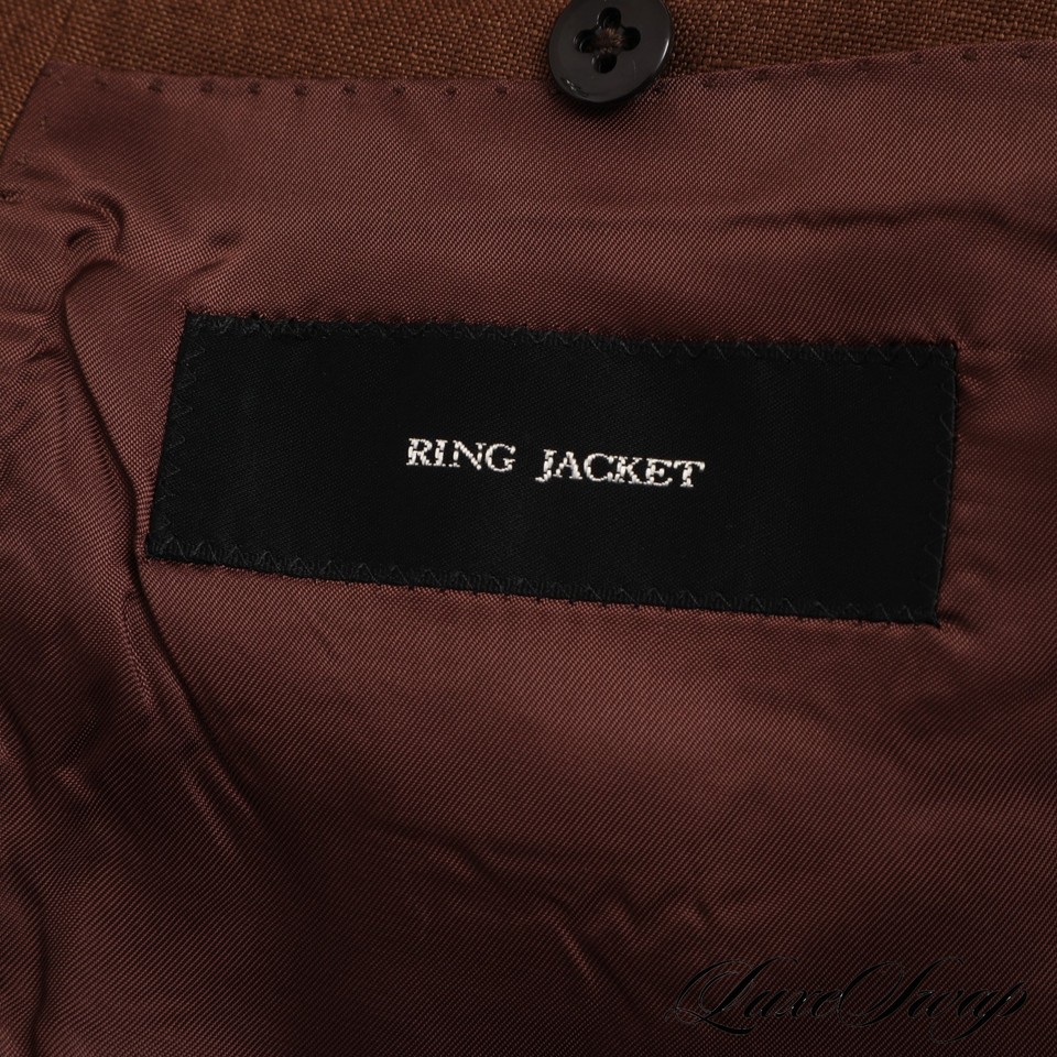 #1 MENSWEAR Ring Jacket Japan Brown Spence Bryson 100% Linen AM029 DB ...