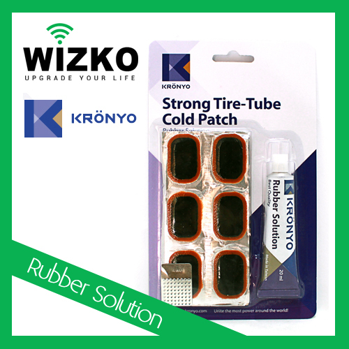 10x Tyre Rubber Tube Repair Puncture Kit Adhesive Patches Glue Set Cold ...