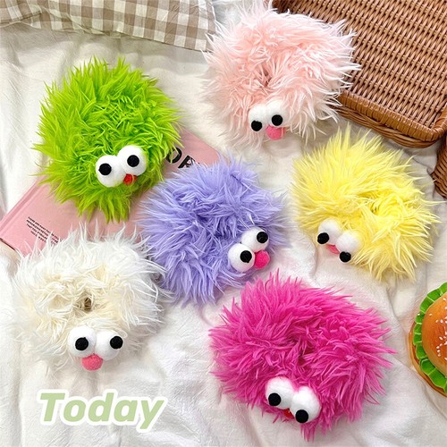 Big Eyes Funny Doll Hair Ties Plush Scrunchies Women Girl Ugly Doll ...
