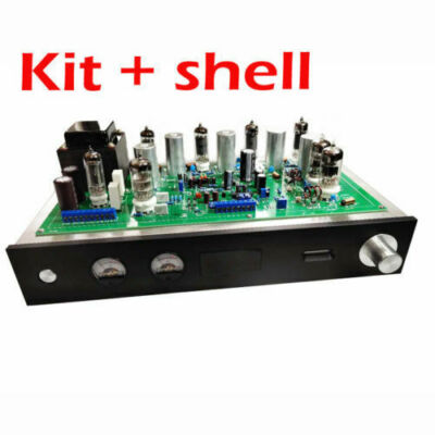 NEW-vacuum tube-FM-radio retro sound valve stereo radio kit + housing ...