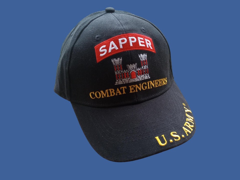 U.S ARMY COMBAT ENGINEERS SAPPER HAT ESSAYONS OFFICIAL LICENSED BALL ...