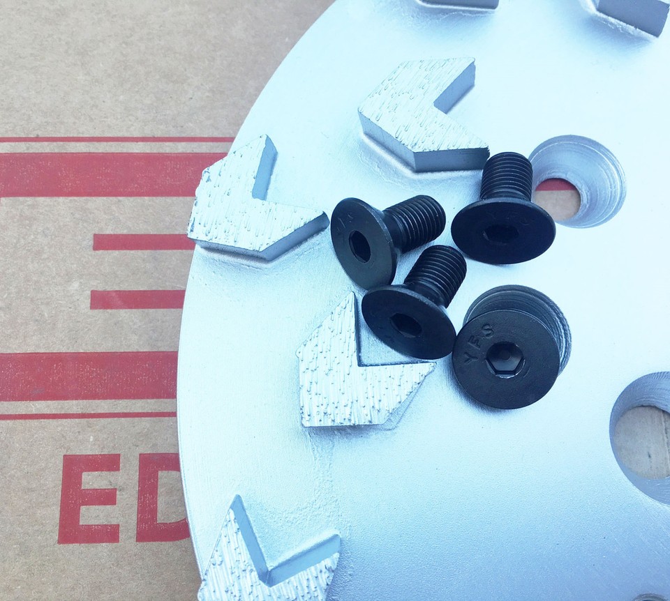 4PK EDCO Flat HD SKT Screw (Screws Only) for 10" Grinding Plates | eBay