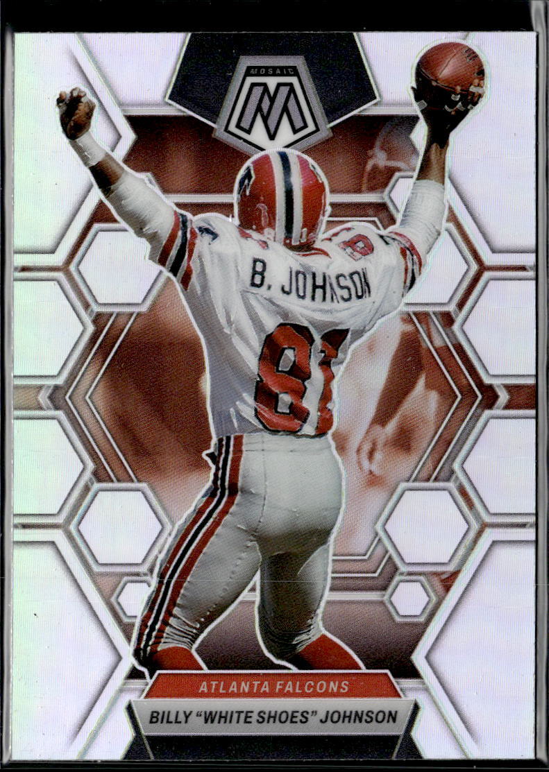2023 Panini Mosaic #11 Billy "White Shoes" Johnson Silver Prizm Atlanta ...