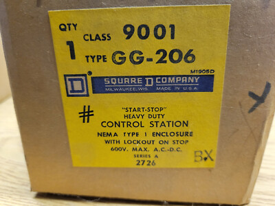Square D Class 9001 Type GG-206 | eBay