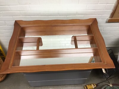 VTG MCM ILLINOIS MOULDING CO MIRRORED SHADOW BOX LARGE 37 3/4 X 25 3/4 ...