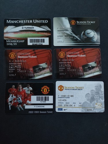 ️ Ticket X6 Manchester United Season Pass including Treble 98/99 | eBay UK