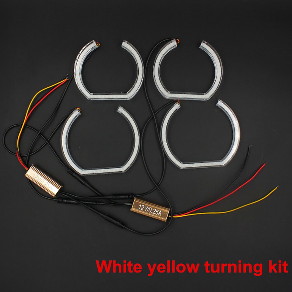 RGB LED Dynamic Angel Eyes For BMW E46 E90 E36 E92 F30 DTM Style ...