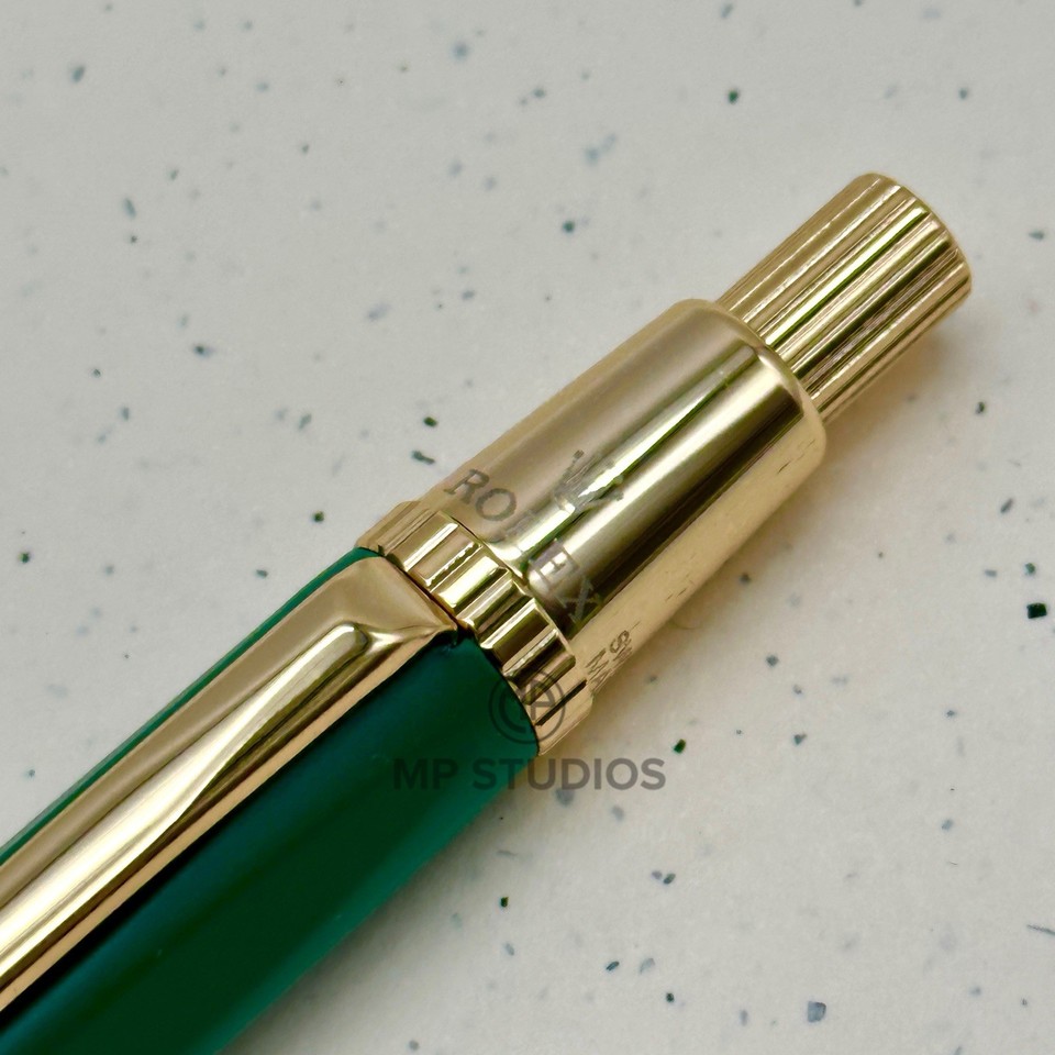 Rolex Emerald Executive Gold Hex Ballpoint Pen AD VIP Gift | eBay