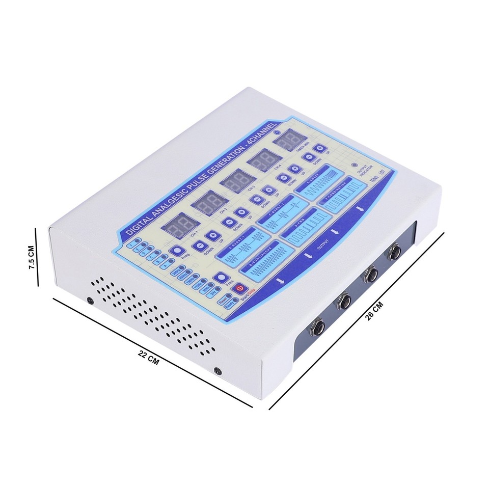 Home Prof. Use 4 Channel Electrotherapy Machine Physical Continuous ...