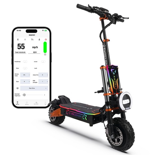 6000W Electric Scooter Adults Dual Motor App Control E-Scooter Foldable ...