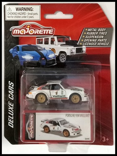 Majorette Deluxe Cars White Porsche 934 Vaillant Car 2023 | eBay
