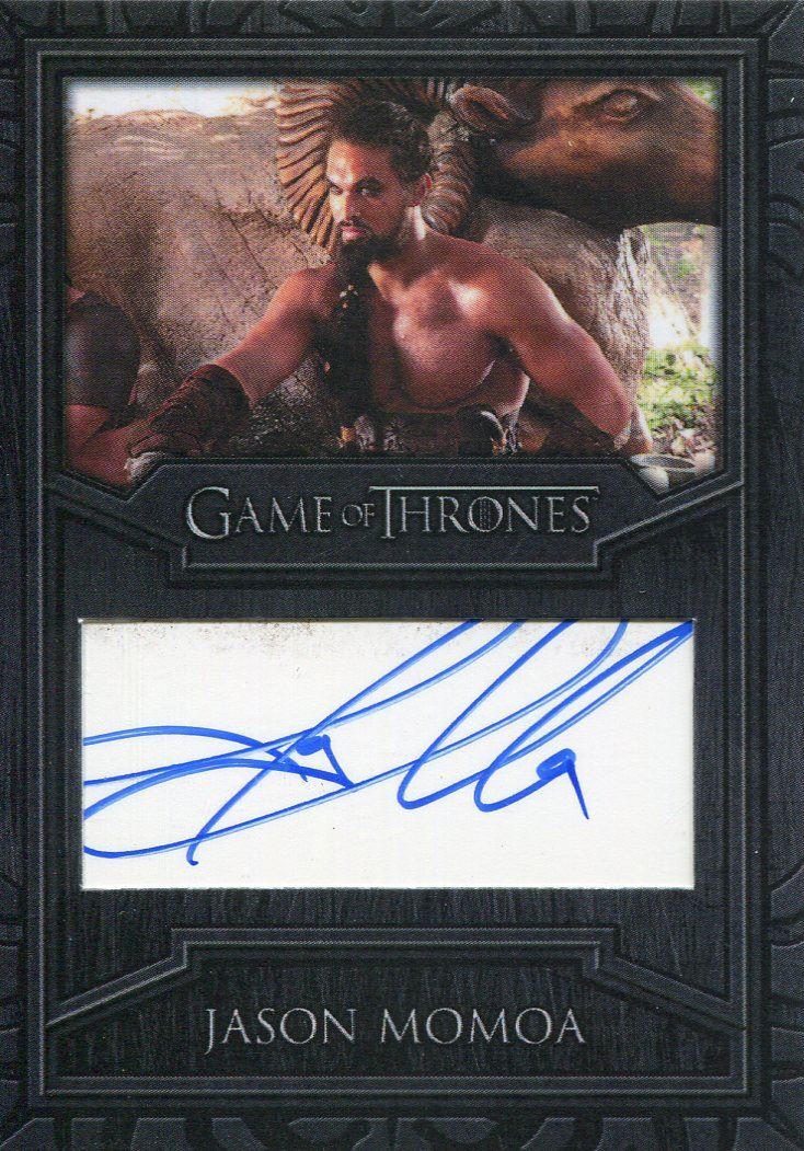 Game Of Thrones Inflexions Cut Autograph Card Jason Momoa as Khal Drogo ...