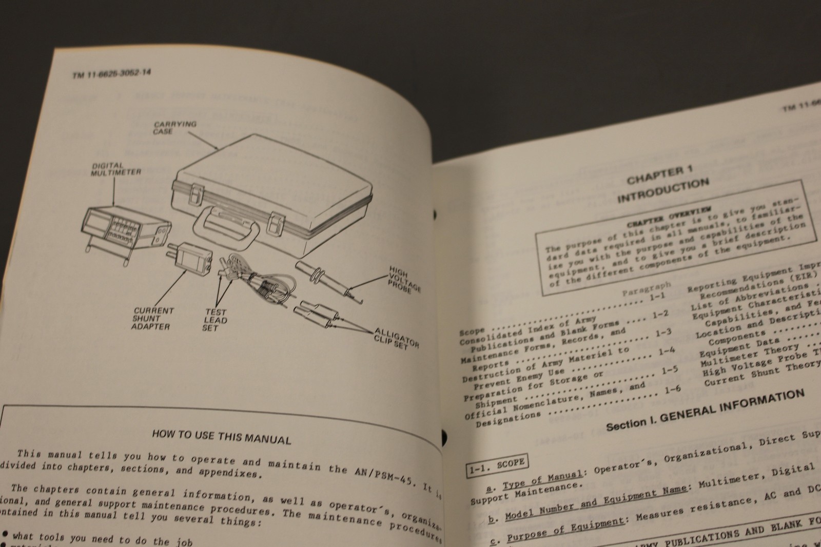 Technical Manual for AN/PSM-45 Digital Multimeter, TM 11-6625-3052-14 ...