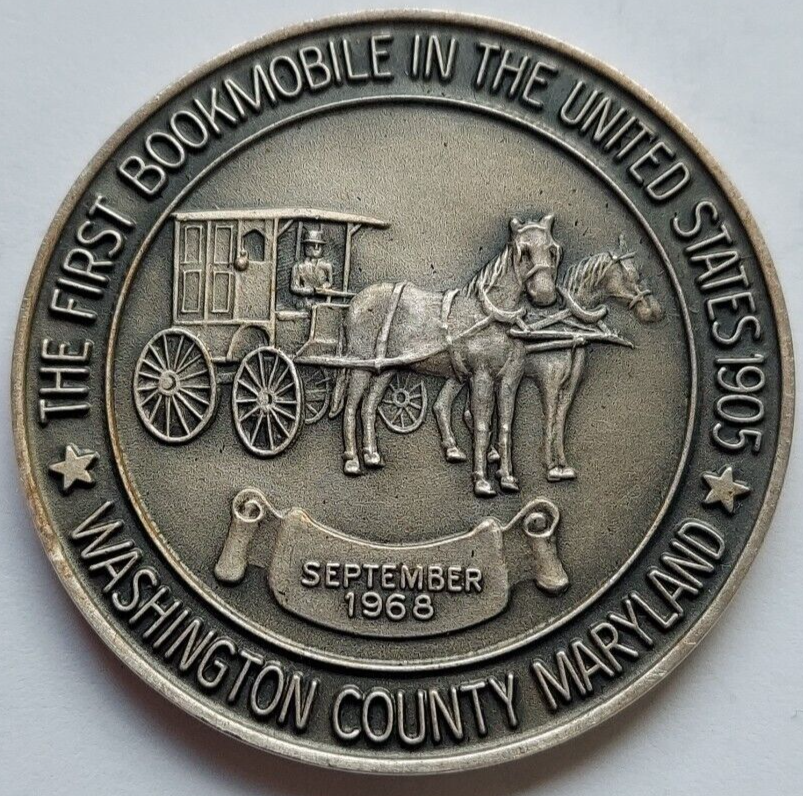 1968 Interstate Coin Club Hagerstown MD MACO .6ozt 999 Silver Round ...