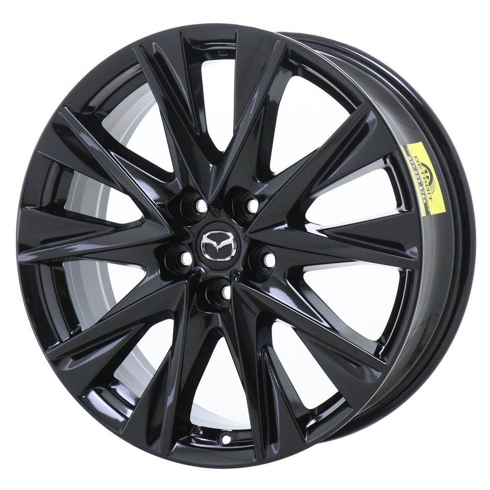 19" MAZDA CX-5 GLOSS BLACK WHEELS RIMS FACTORY OEM 64250 2019-2021 SET ...