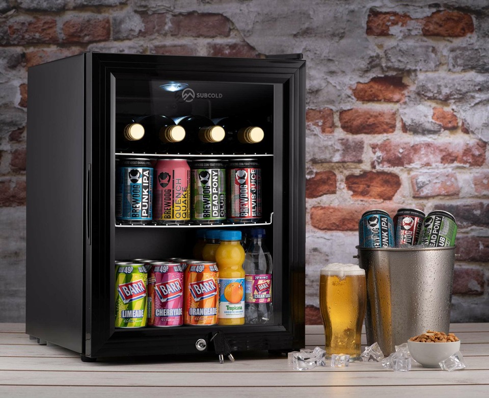 Subcold Super35 LED Black | Small Mini Beer Fridge | 3-18 Degrees ...