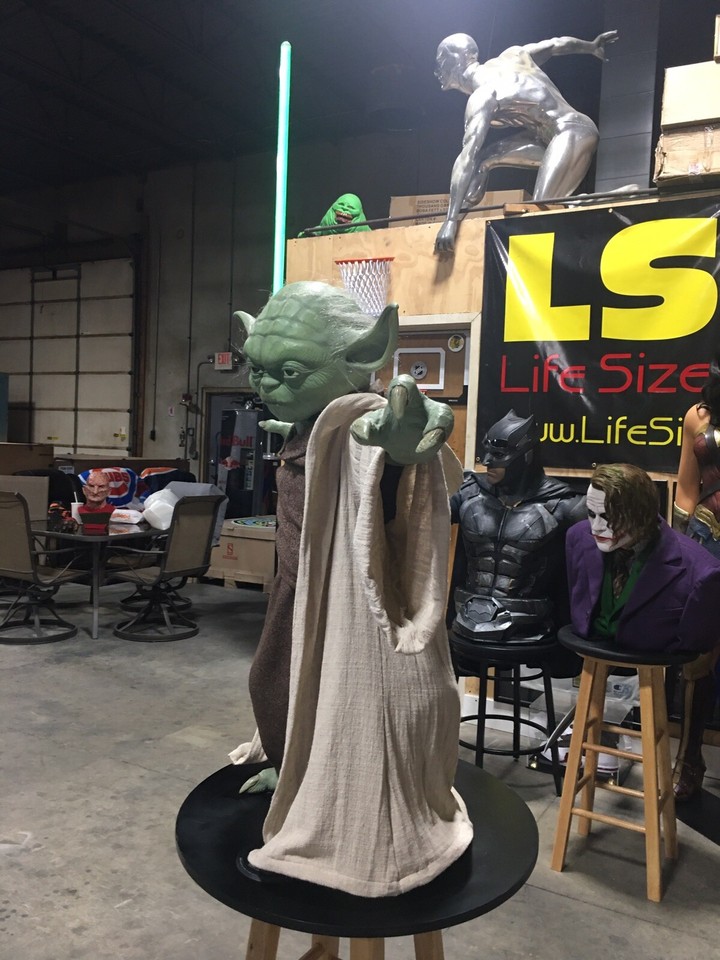 Life Size Star Wars Gentle Giant Yoda 1:1 Prop with Lightsaber | eBay