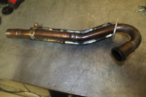 2022 KAWASAKI KLR 650 EXHAUST HEAD PIPE CHAMBER HEADER #315 | eBay