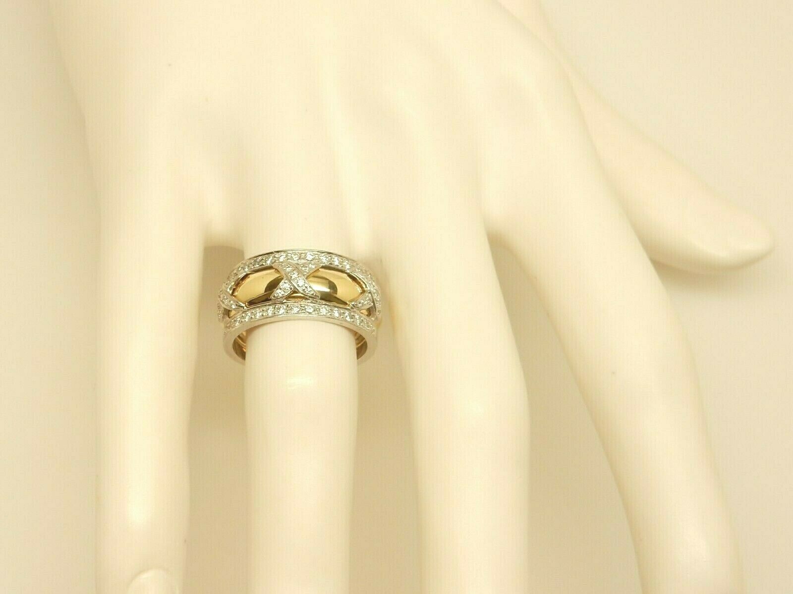$3,400 HIDALGO 18K White/Yellow Gold Band With .45 ct… - Gem