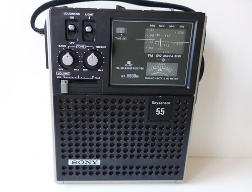 SONY Shortwave Radio ICF-5500 Sky sensor 3 band Receiver FM MW SW ...