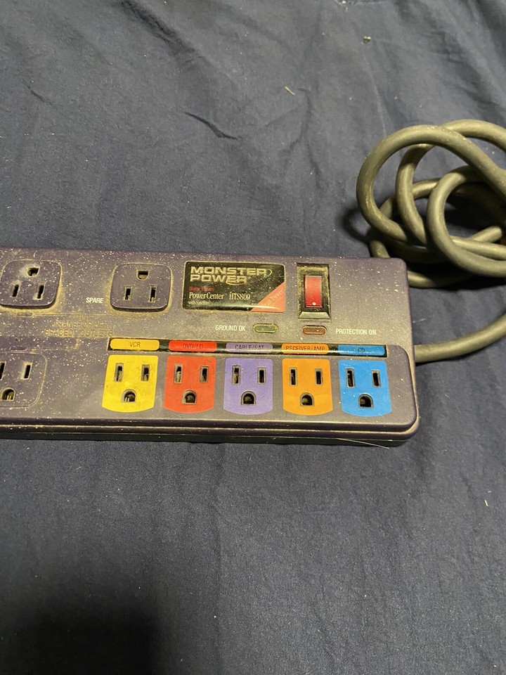 Monster Power Home Theatre Power Center Surge Protector 8 Outlet HT ...