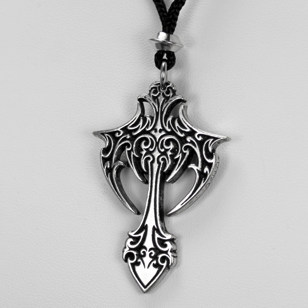 Large Gothic Necklace Vampire Cross Pendant Tribal Fashion Jewelry | eBay