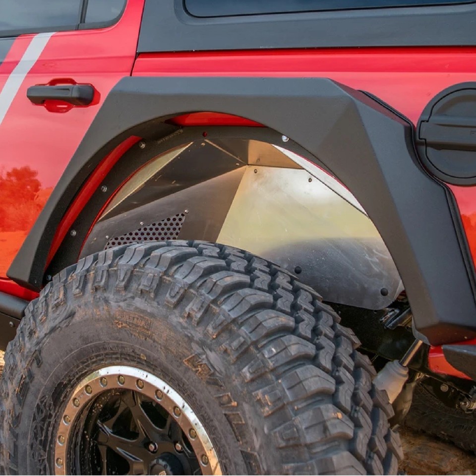 DV8 INFEND-03RB Offroad Black Rear Inner Fenders for Jeep Wrangler JL ...