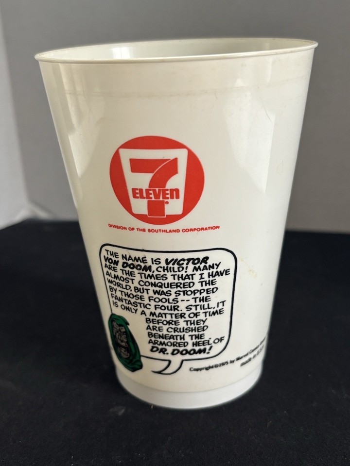 1970s Vintage 7-Eleven Marvel Comics Doctor Doom Slurpee Cup | eBay