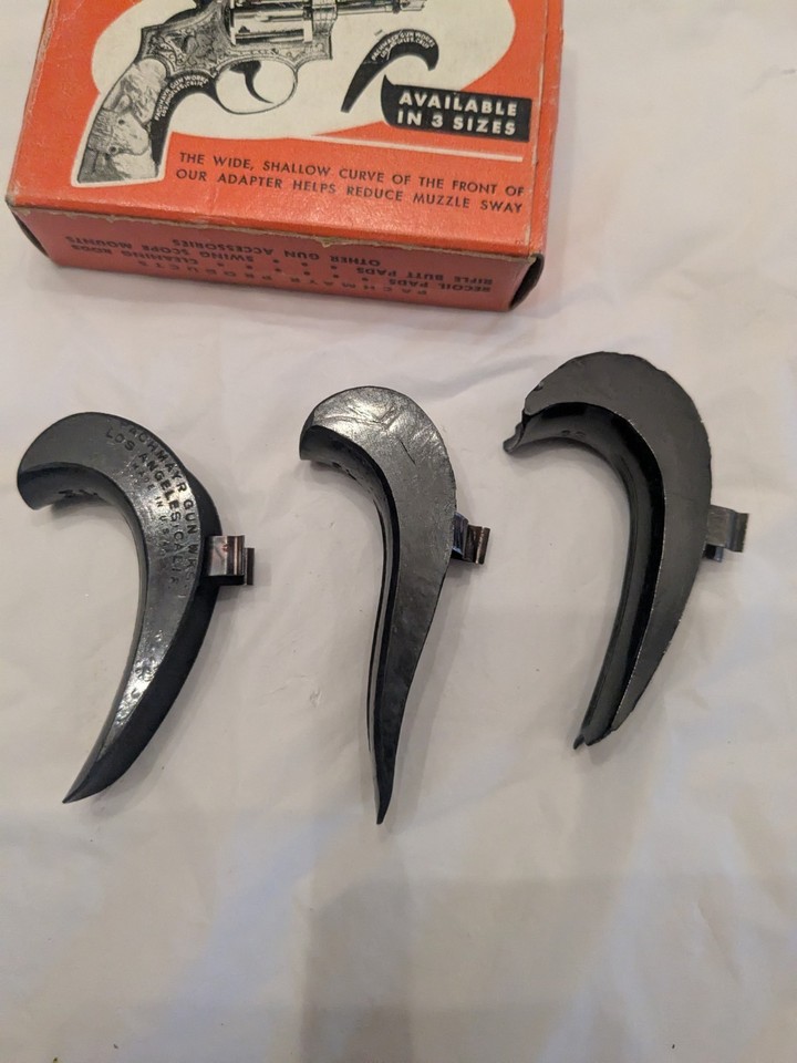 Lot Of 3 Pachmayr Improved Grip Pistol Revolver Adapter Police Officer ...