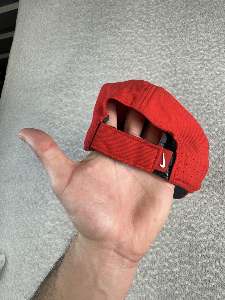 Mustangs D Logo Hat Cap Strap Back Mens One Size Red Nike Dri Fit ...