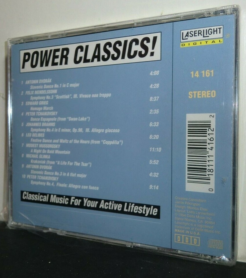 Power Classics! Classical Music for Your Active Lifestyle (CD, Aug-1994 ...